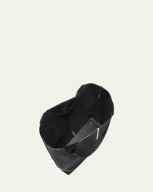 TOD'S Leather Shopping Tote Bag - Nero