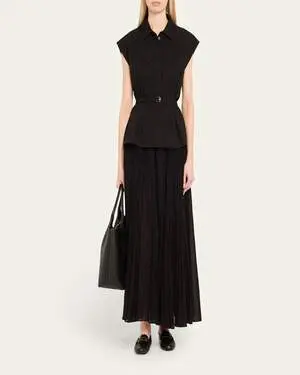 TOD'S Leather Shopping Tote Bag - Nero