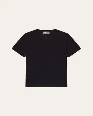 Eterne Van Cashmere Cropped T-shirt - Blk