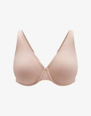 THIRDLOVE Organic Cloud Cotton Perfect Coverage Bra - Rose Dust