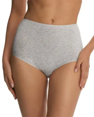 Natori Bliss Bare High Waisted Brief Light Heather Grey