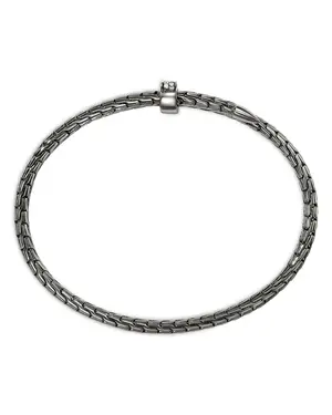 John Hardy Sterling Diamond Pave Spear Cuff Bracelet - Silver