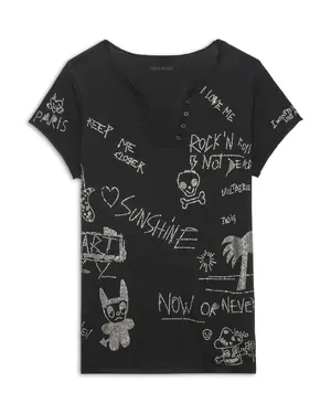 Zadig&Voltaire Tunisien Rhinestone Tee