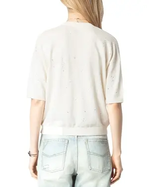 Zadig&Voltaire Wully Lico V Neck Sweater - Ecru