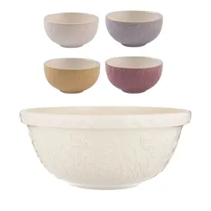 MASON CASH In The Meadow Mixing Bowl And Prep Bowls, Set Of 5 - Brown Over