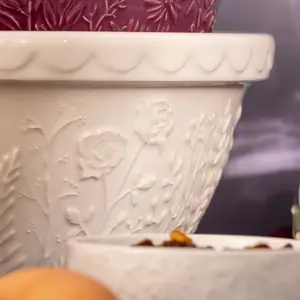 MASON CASH In The Meadow Cream Rose Mixing Bowl