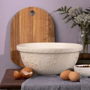 MASON CASH In The Meadow Cream Rose Mixing Bowl