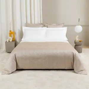 Frette Luxury Reed Duvet Cover, King - Nut/milk
