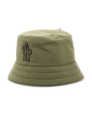 Moncler Logo Bucket Hat - Russian Olive