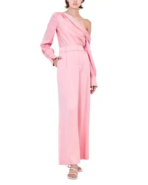Simkhai Alice One Shoulder Top - Dusty Rose