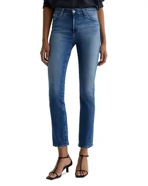 Ag Mid-rise Straight Leg Jeans