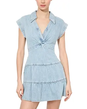 Alice + Olivia Mila Twist Front Dress - Rockstblue