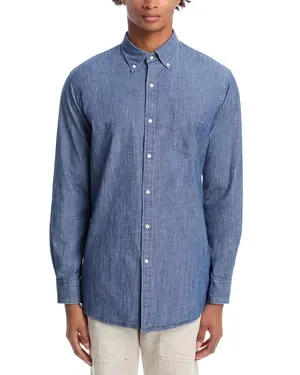 Peter Millar Tamworth Chambray Cotton Stretch Sport Shirt