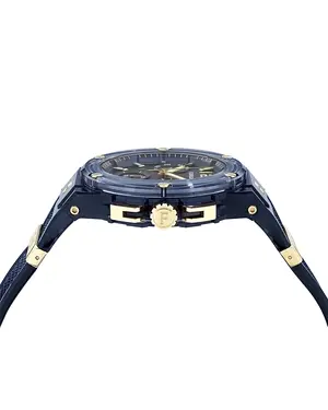 FERRAGAMO F-80 Translucent Chronograph, 44mm - Blue/blue