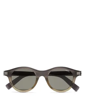 Zegna Acetate Sunglasses, 48mm - Grey