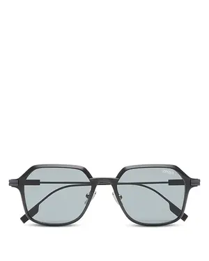 Zegna Aluminum & Metal Sunglasses, 53mm - Navy Blue