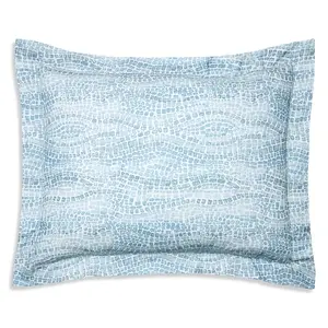SFERRA X Scalamandre Cobblestones Euro Sham Sea