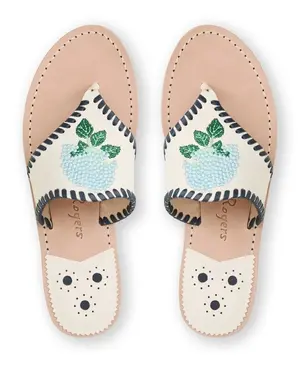 Jack Rogers Hydrangea Sandals - Ivory Multi