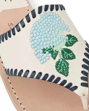 Jack Rogers Hydrangea Sandals - Ivory Multi