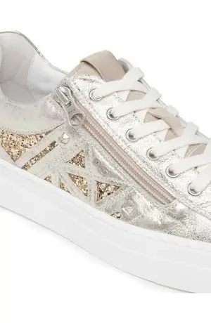 NEROGIARDINI Metallic Platform Sneakers