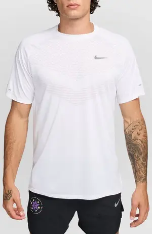 Nike Stride Dri-FIT ADV Running T-Shirt White/ Reflective Silver