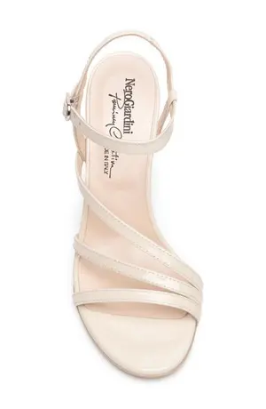 NEROGIARDINI Ankle Strap Heeled Sandals - Beige