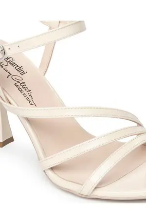 NEROGIARDINI Ankle Strap Heeled Sandals - Beige