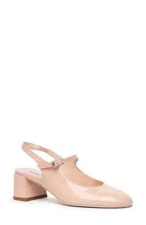 NEROGIARDINI Slingback Block Heel Pumps - Natural