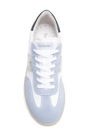 NEROGIARDINI Low Top Sneaker - White/ Blue