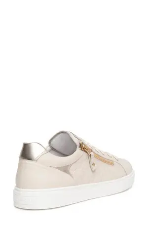 NEROGIARDINI Side Zip Sneakers - Beige
