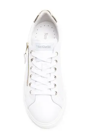 NEROGIARDINI Side Zip Sneakers - White