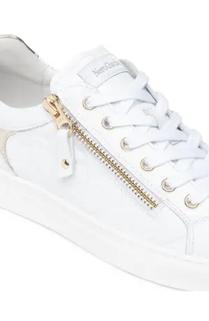 NEROGIARDINI Side Zip Sneakers - White