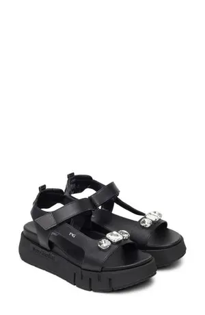 Nerogiardini Logo Sandals For Women