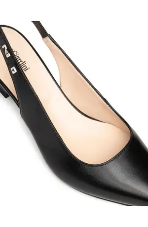 NEROGIARDINI Pointed Toe Slingback Pumps - Black