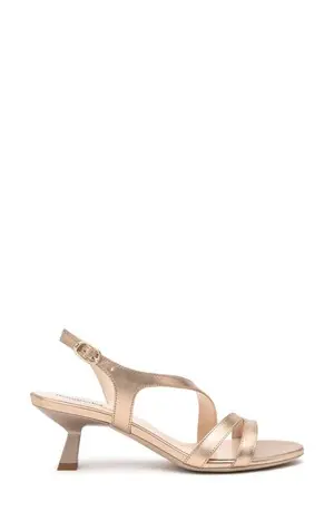 NEROGIARDINI Slingback Kitten Heel Sandal - Gold