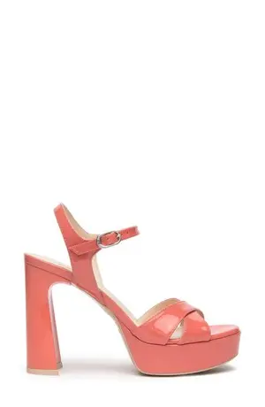 NEROGIARDINI Ankle Strap Platform Sandal - Poppy