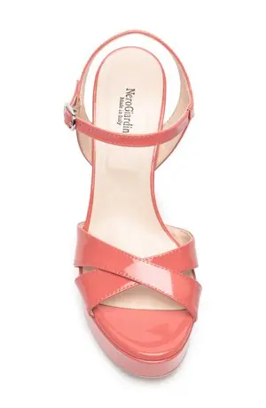 NEROGIARDINI Ankle Strap Platform Sandal - Poppy