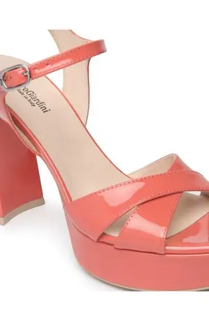 NEROGIARDINI Ankle Strap Platform Sandal - Poppy
