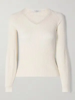 Max Mara Gioiosa Ribbed Cotton Sweater