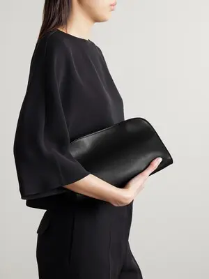 THE ROW Peggy Leather Clutch