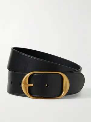NILI LOTAN Leather Belt - Black