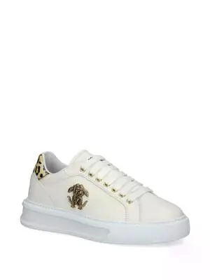 Roberto Cavalli Leather Sneakers - Neutrals
