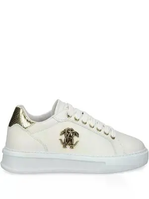 Roberto Cavalli Gold Tone Sneakers For Women