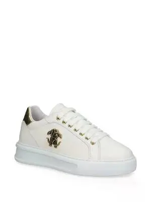Roberto Cavalli Leather Sneakers - Neutrals