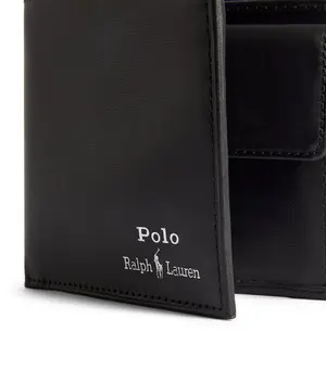 Polo Ralph Lauren Leather Logo Bifold Wallet