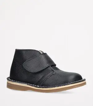 PAPOUELLI Leather Billi Boots - Navy