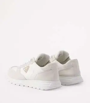 Prada Re-nylon And Suede Prax 2.0 Low-top Sneakers - White