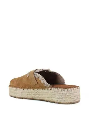 Mou Leather Slippers - Neutrals