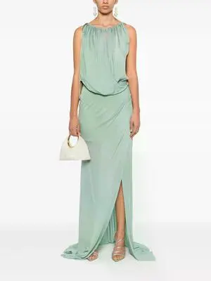Blumarine Draped Maxi Dress