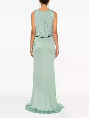 Blumarine Draped Maxi Dress